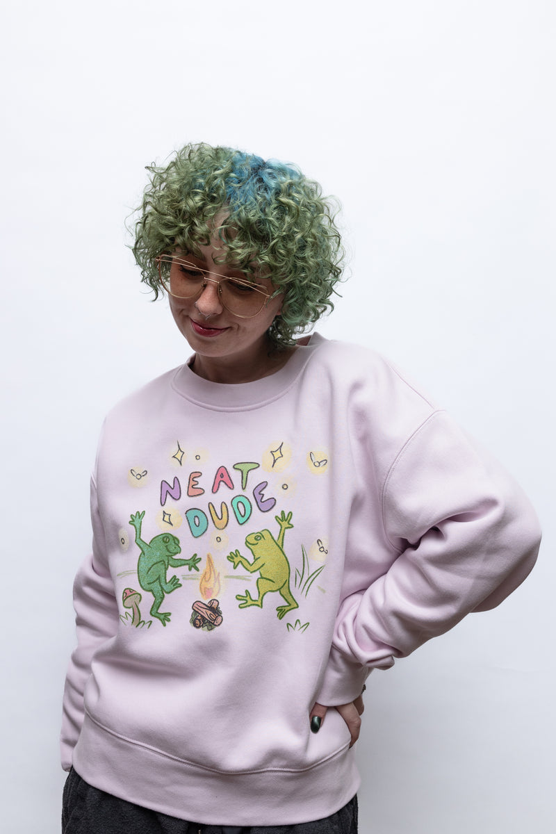 Women's Frog Crewneck - Orchid – neat dude